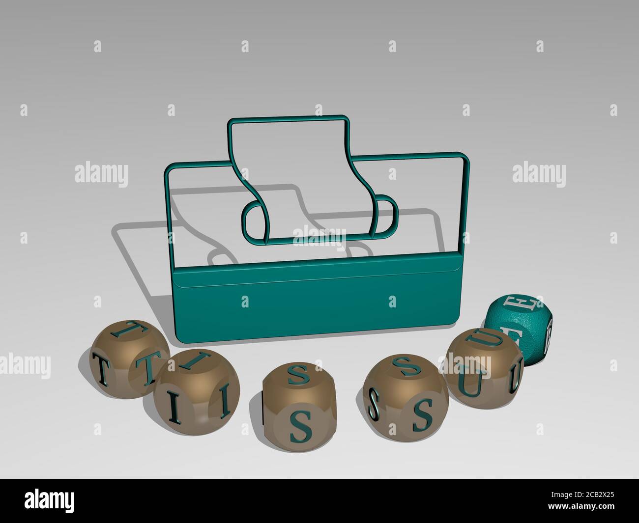 tissue round text of cubic letters around 3D icon. 3D illustration ...