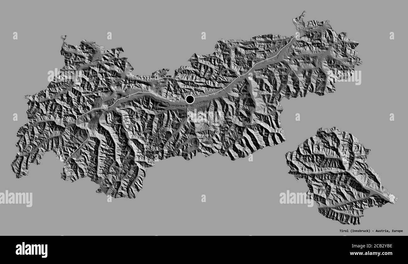 Innsbruck on a map Black and White Stock Photos & Images - Alamy