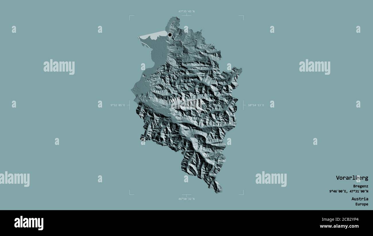 Bregenz area map hi-res stock photography and images - Alamy