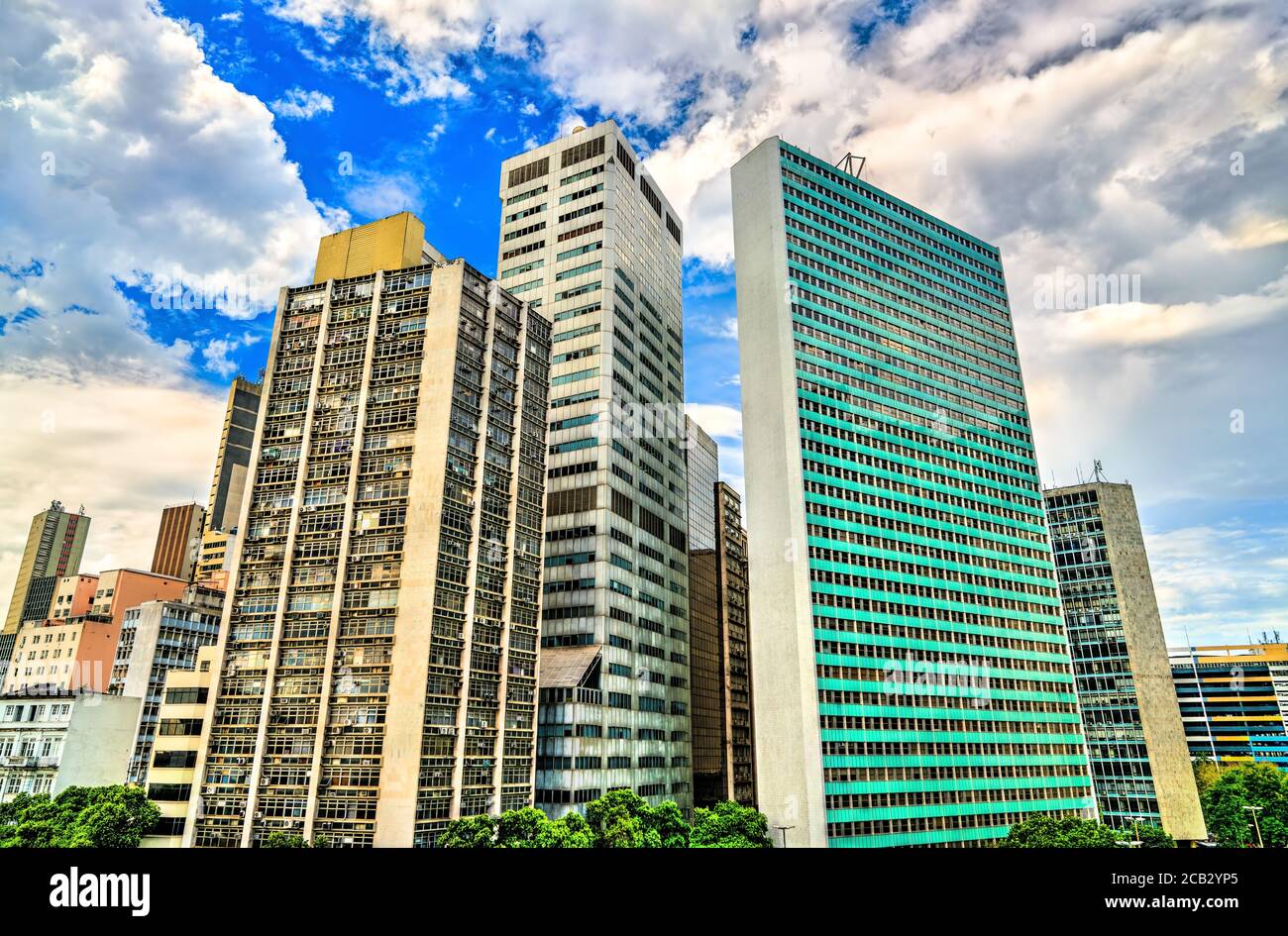 Architecture of downtown Rio de Janeiro, Brazil Stock Photo - Alamy
