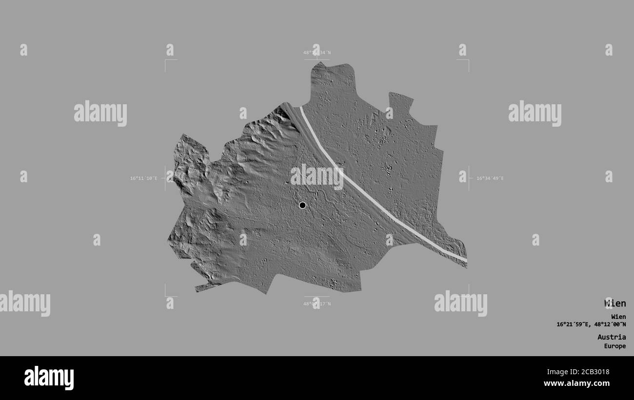 Vienna area map Black and White Stock Photos & Images - Alamy