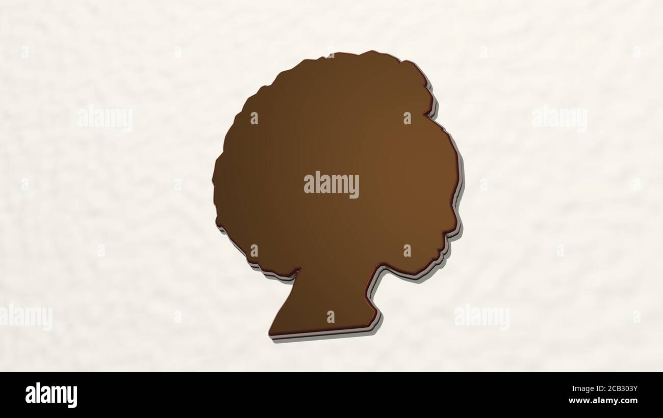 WOMAN 3D drawing icon. 3D illustration. beautiful and young Stock Photo ...