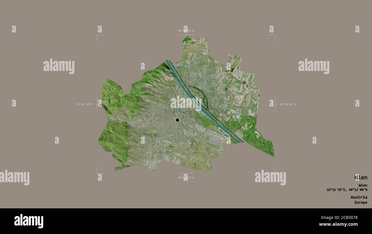Map Vienna Austria Satellite View High Resolution Stock Photography and ...