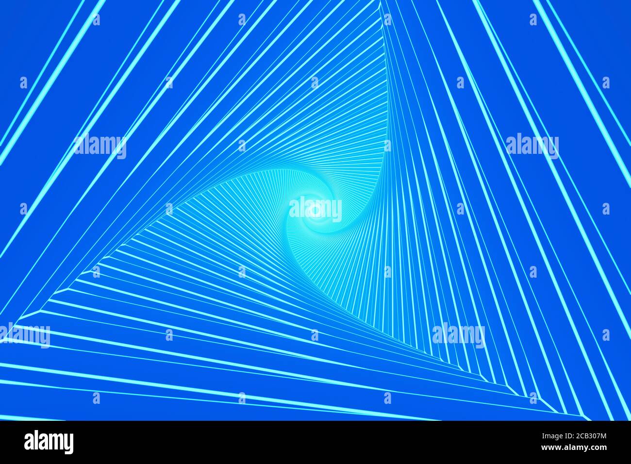 Tunnel image, 3D line drawing, rendering Stock Photo - Alamy