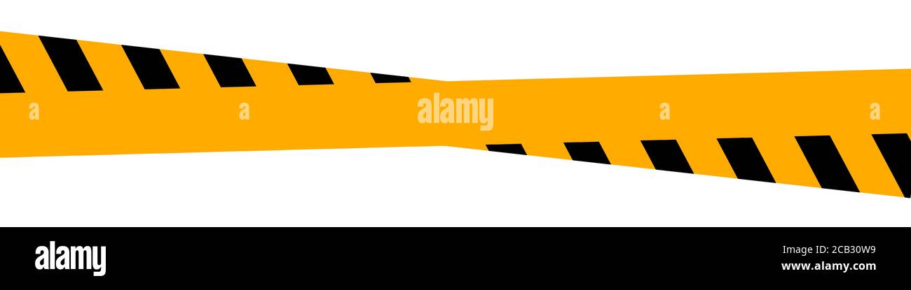 isolated cordon tape on white background , stop crossing ,warning signs ...