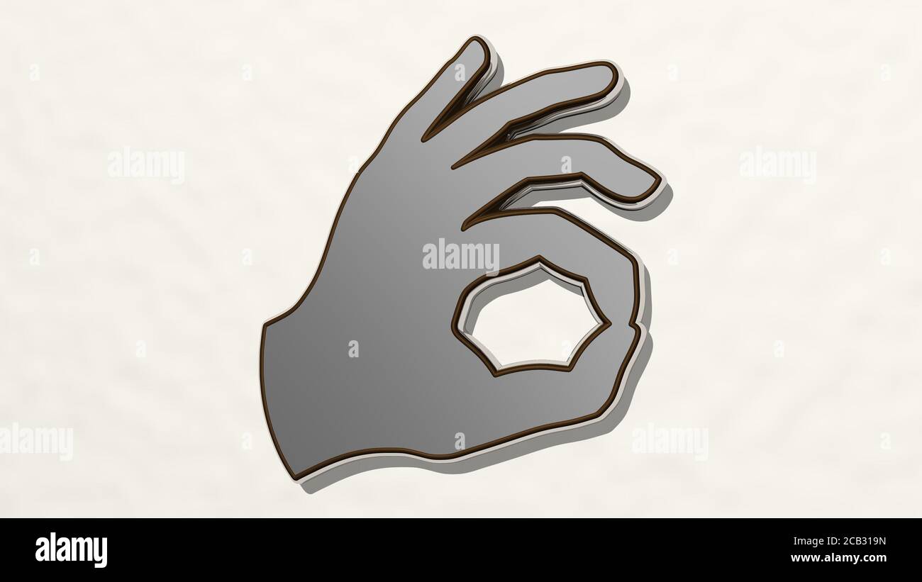 excellent sign 3D drawing icon. 3D illustration. background and ...