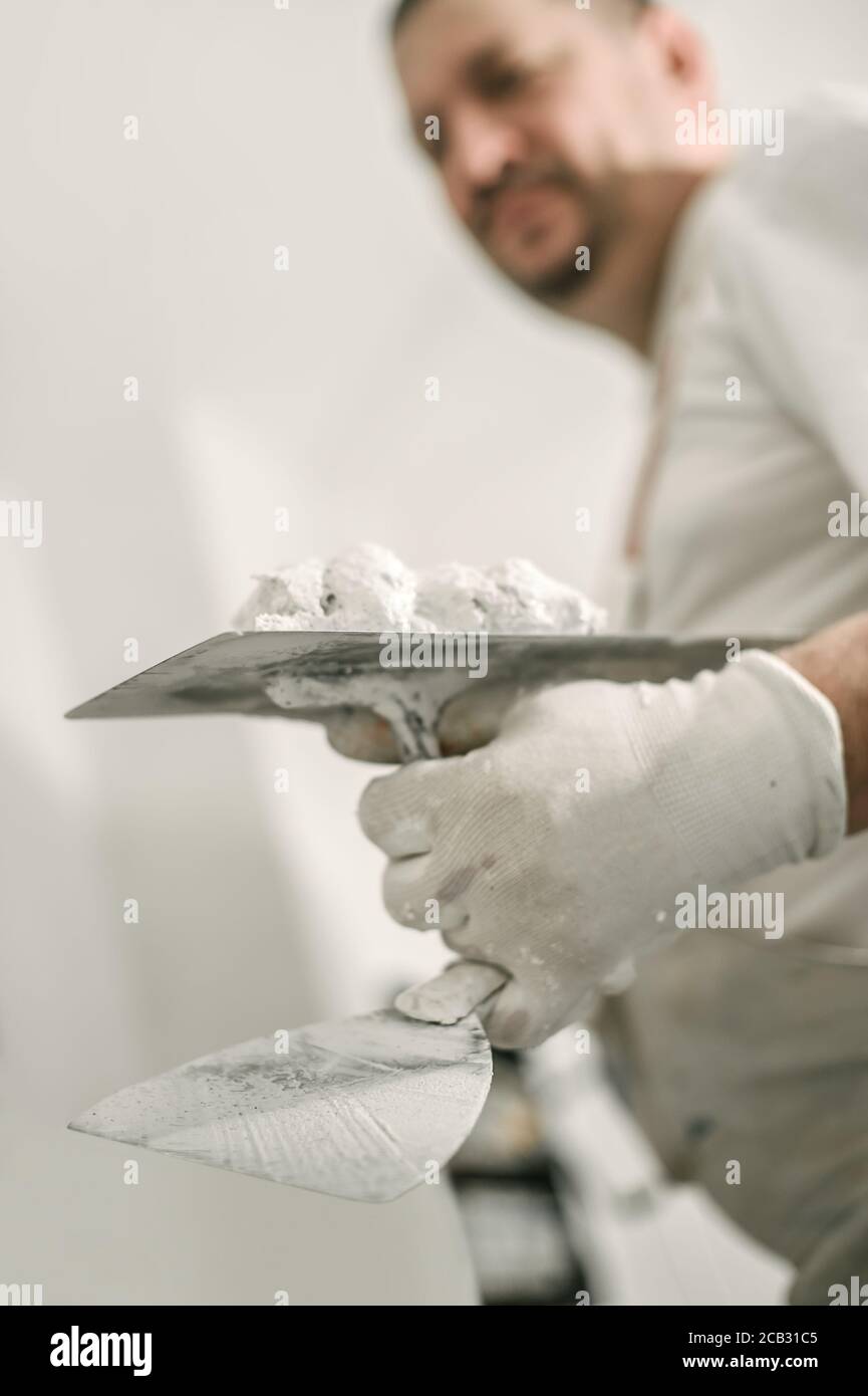 Mortar for plaster hi-res stock photography and images - Alamy