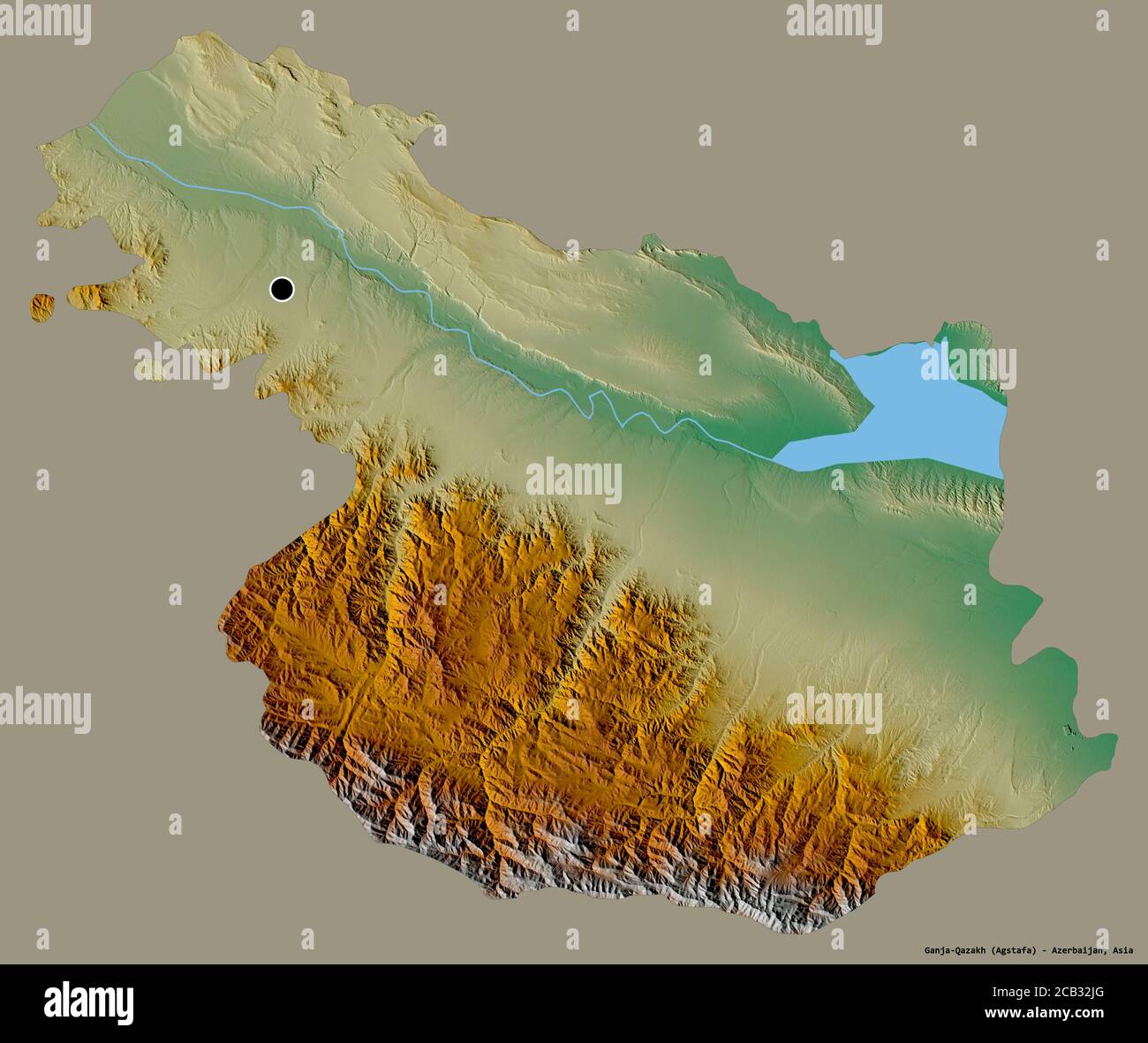 Azerbaijan relief map hi-res stock photography and images - Alamy