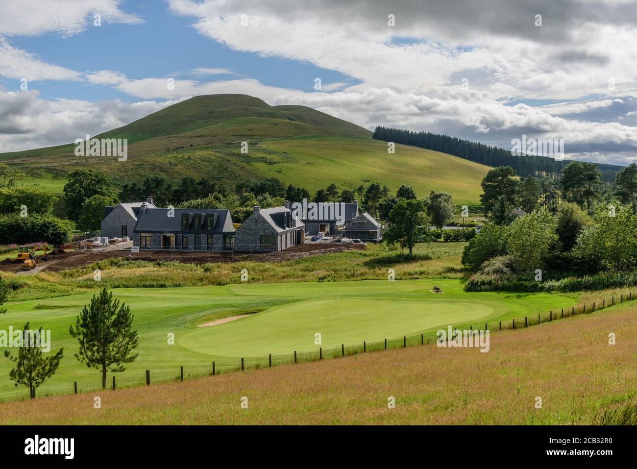 New development under Mendick West Linton Scotland Stock Photo - Alamy
