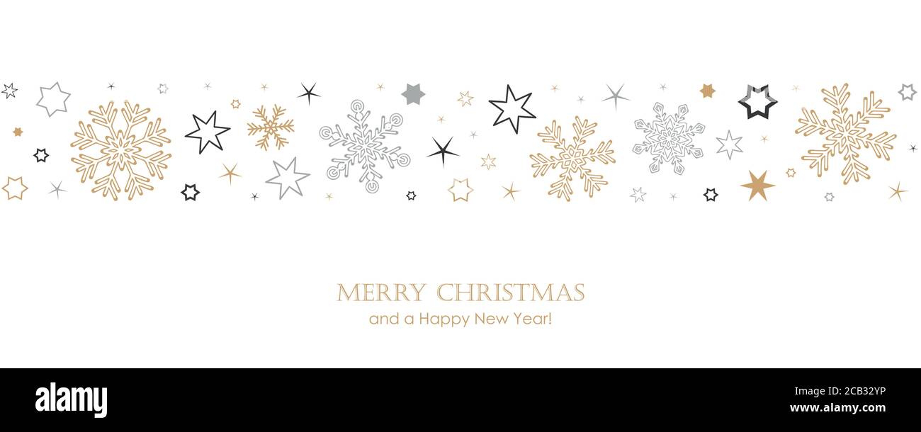 christmas card with snowflake border vector illustration EPS10 Stock ...