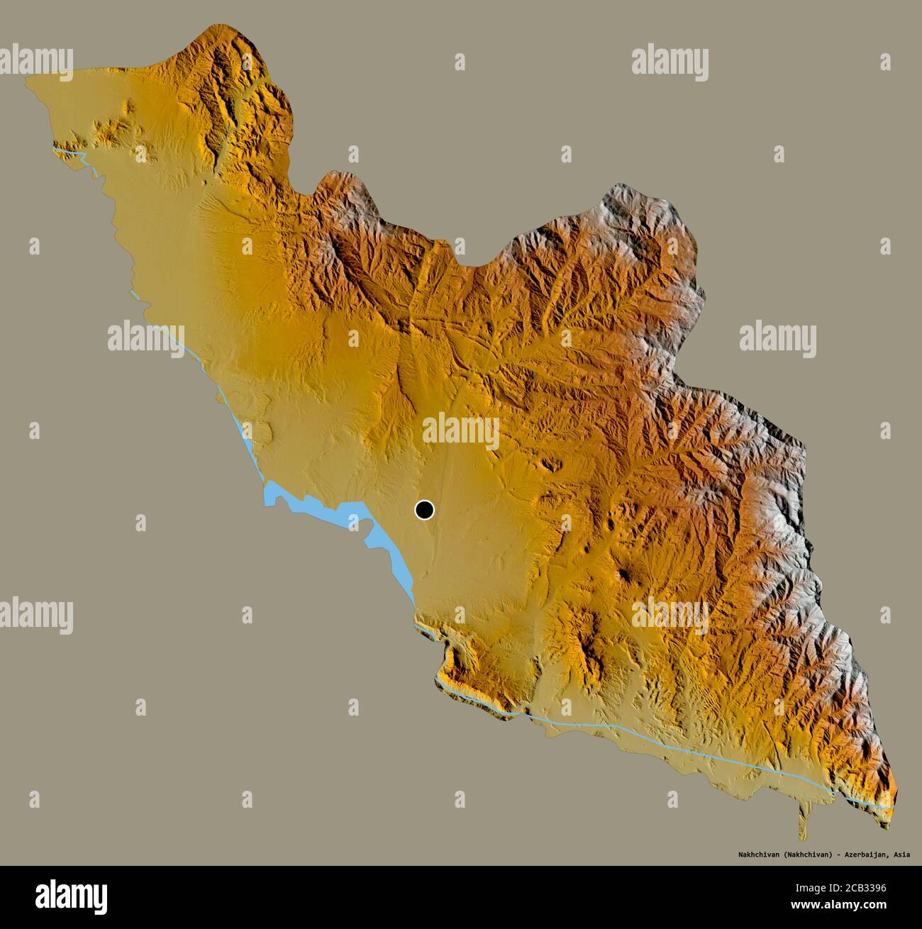 Nakhchivan map hi-res stock photography and images - Alamy