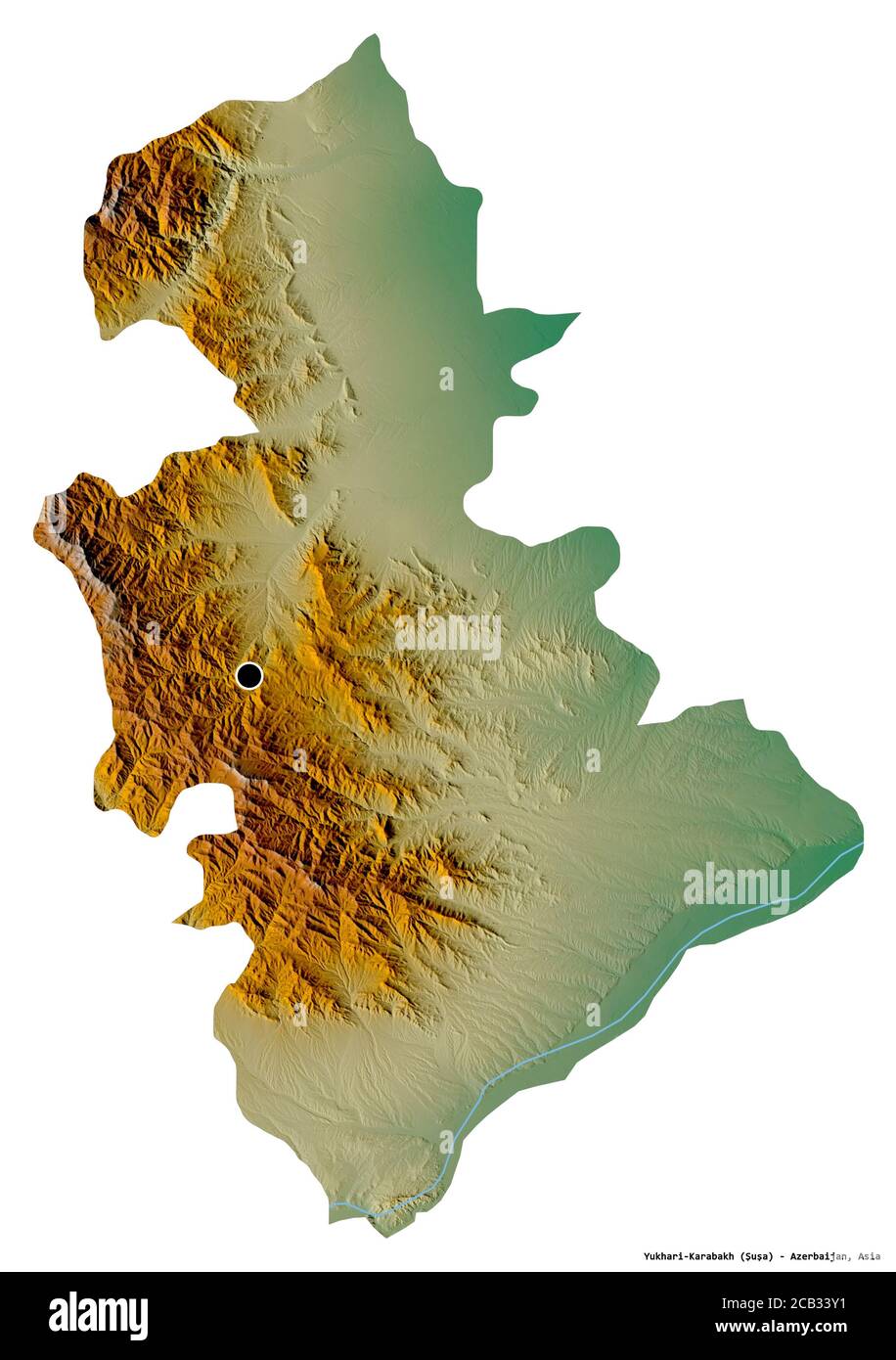 Azerbaijan relief map hi-res stock photography and images - Alamy
