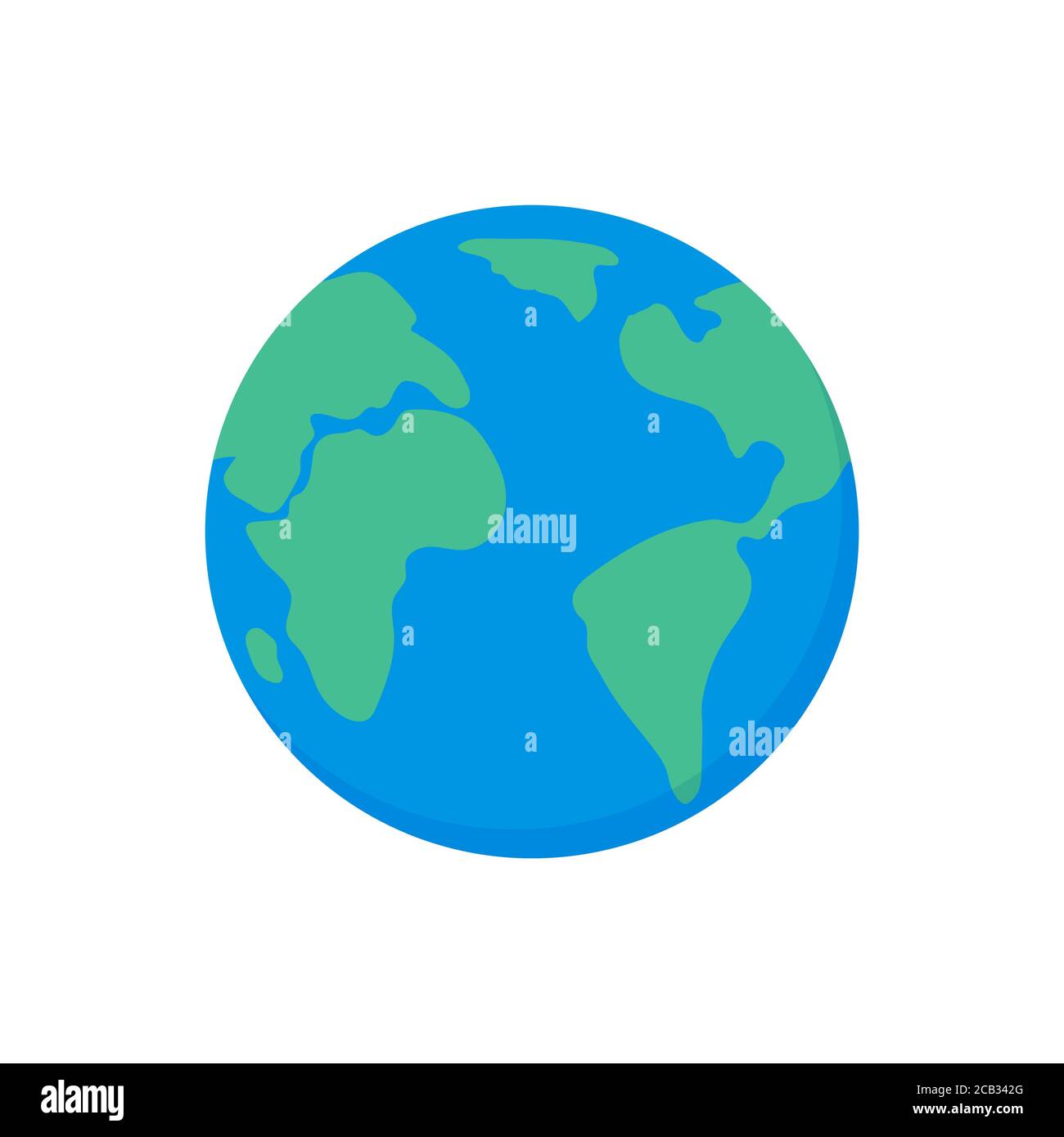 Flat planet Earth icon for trendy flat style for graphic design, web ...