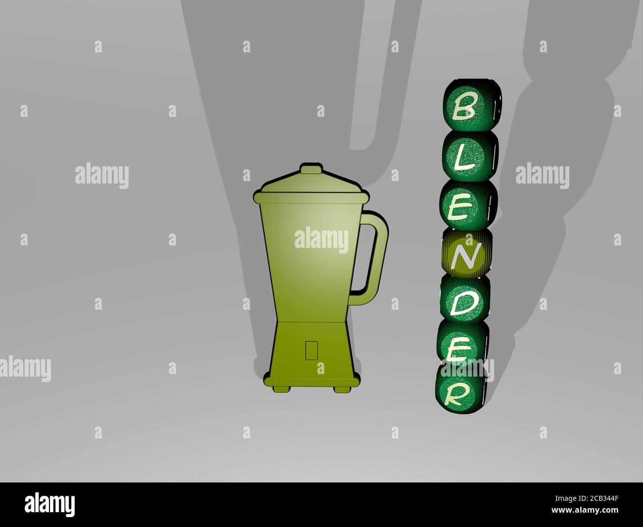 blender text beside the 3D icon. 3D illustration. background and ...