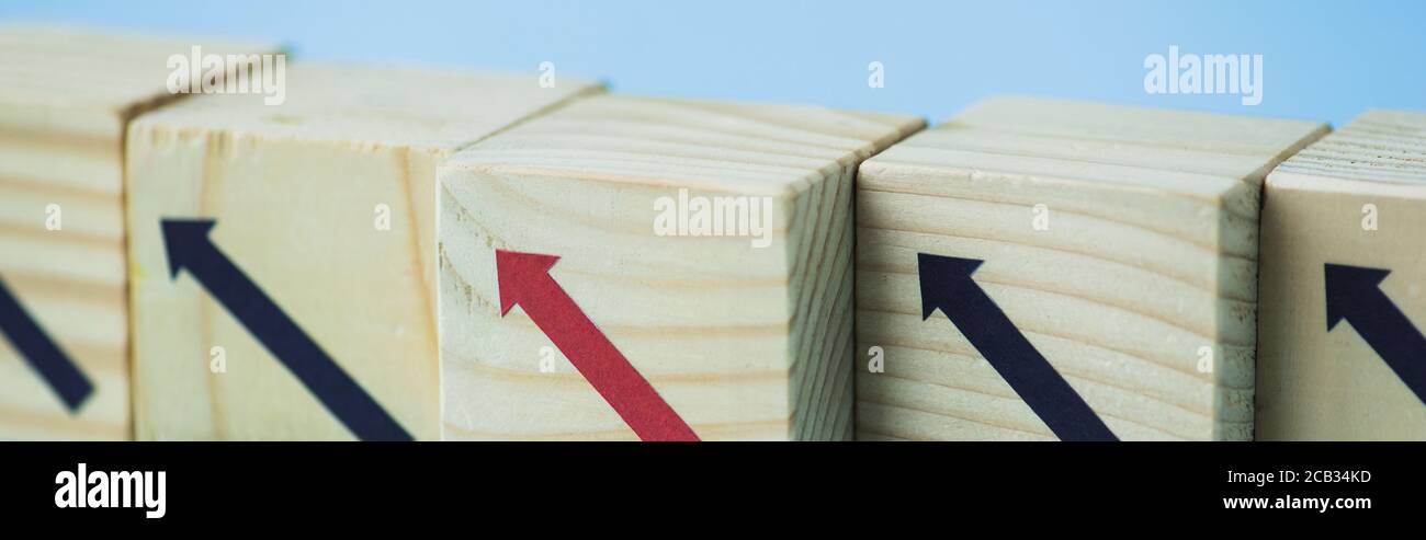 Arrows up blocks hi-res stock photography and images - Alamy