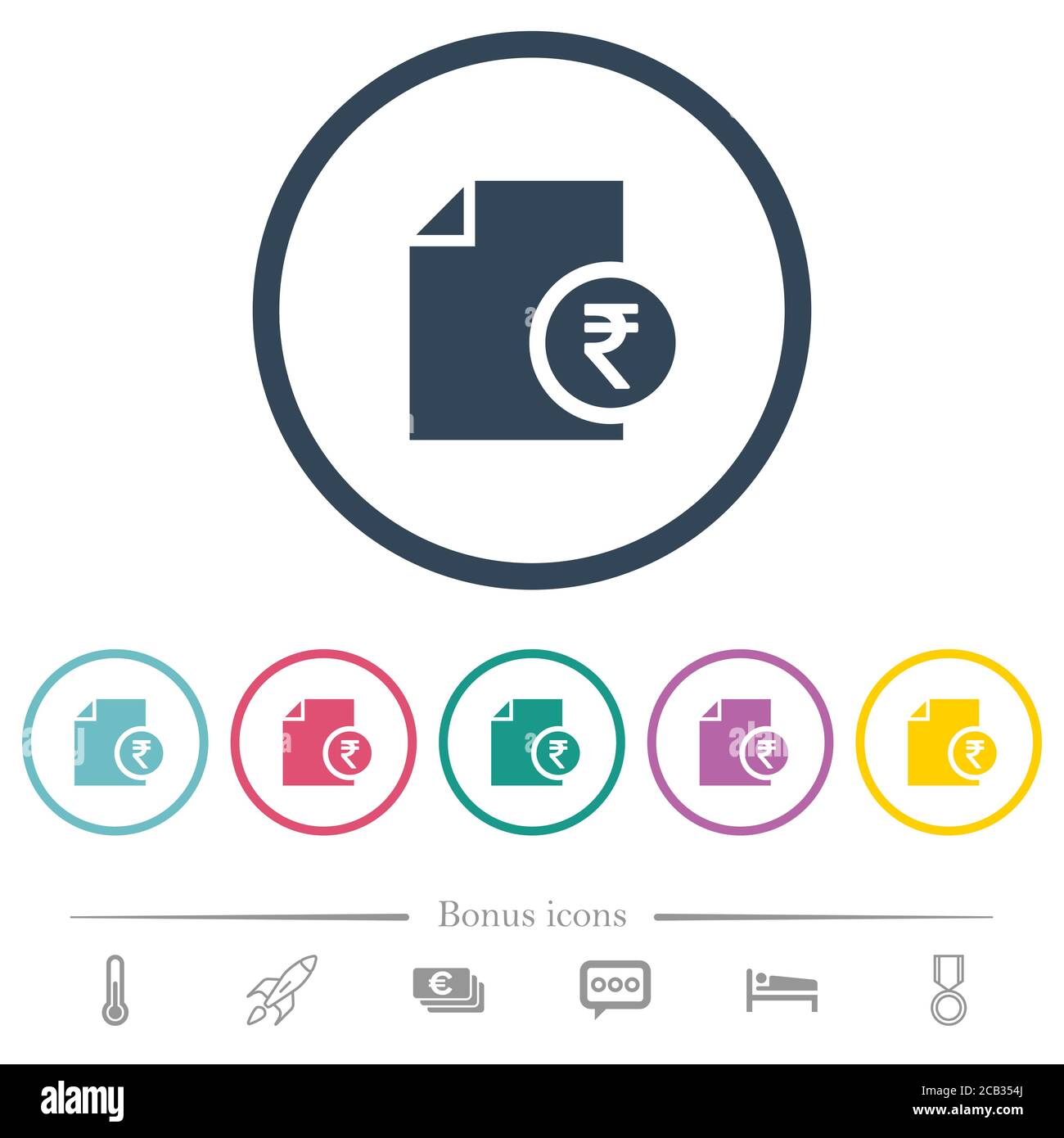 Indian Paper Bill Stock Vector Images - Alamy