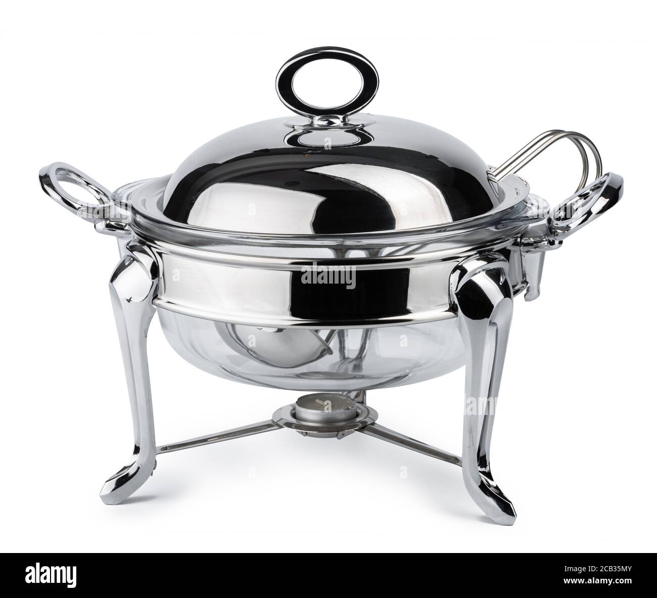 Metal kitchenware for food catering service buffet Stock Photo - Alamy