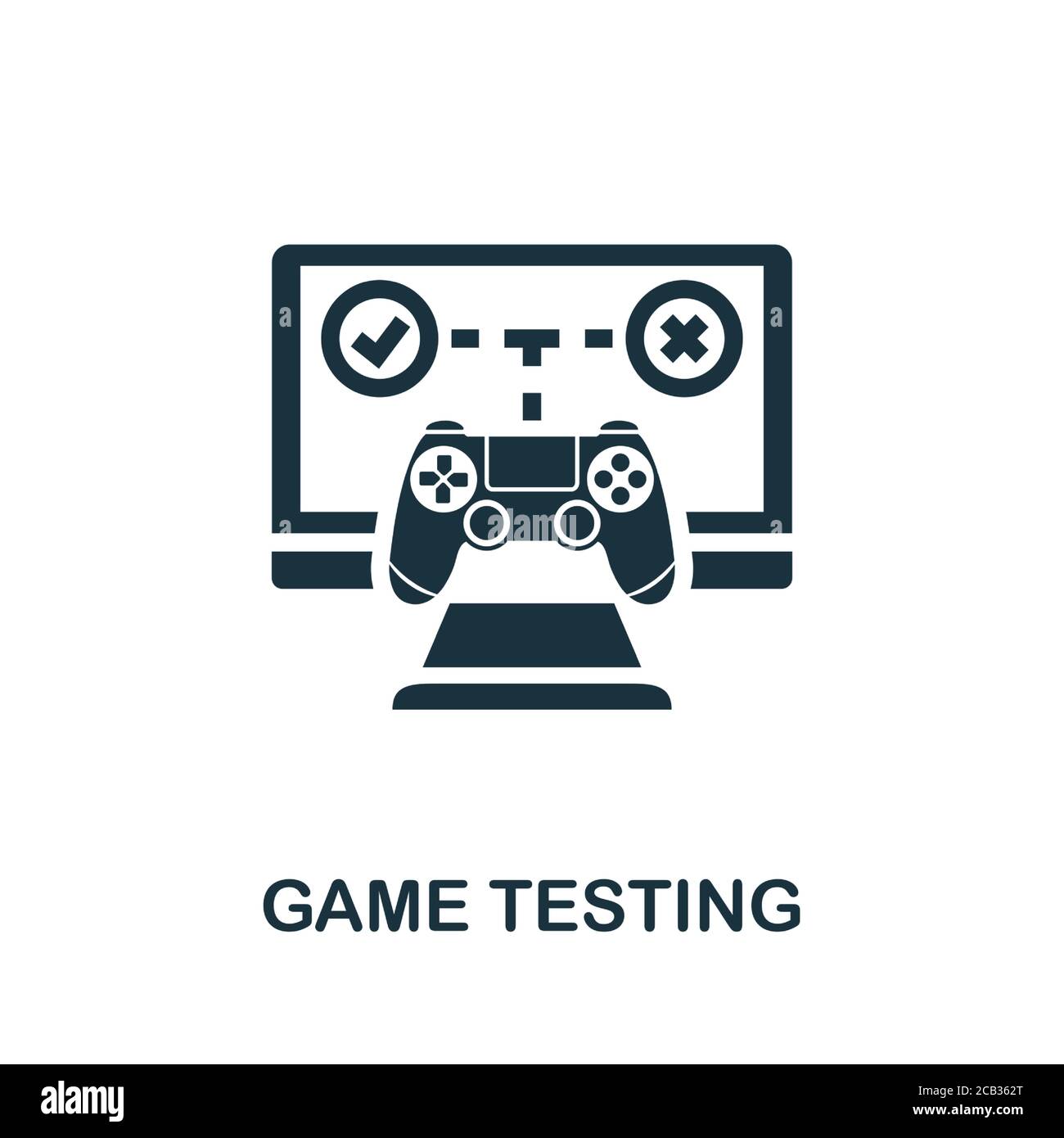 Game Testing icon. Simple element from game development collection ...