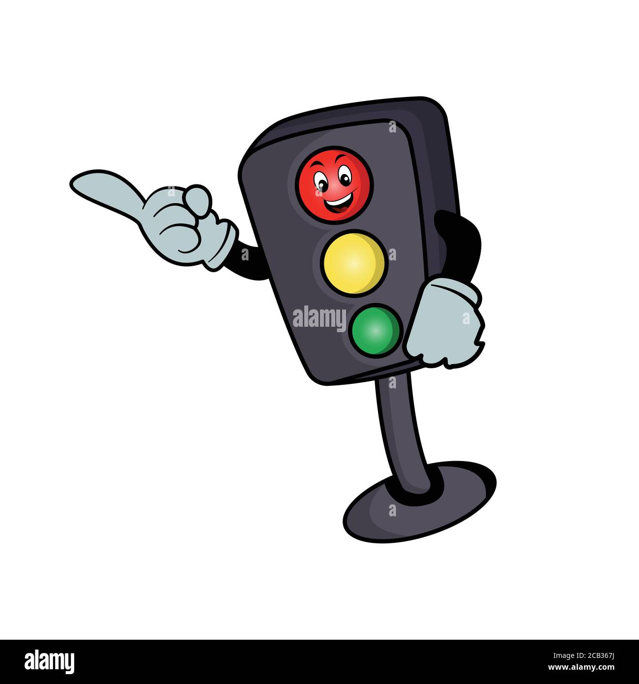 Traffic light character cartoon. Design template vector Stock Vector ...