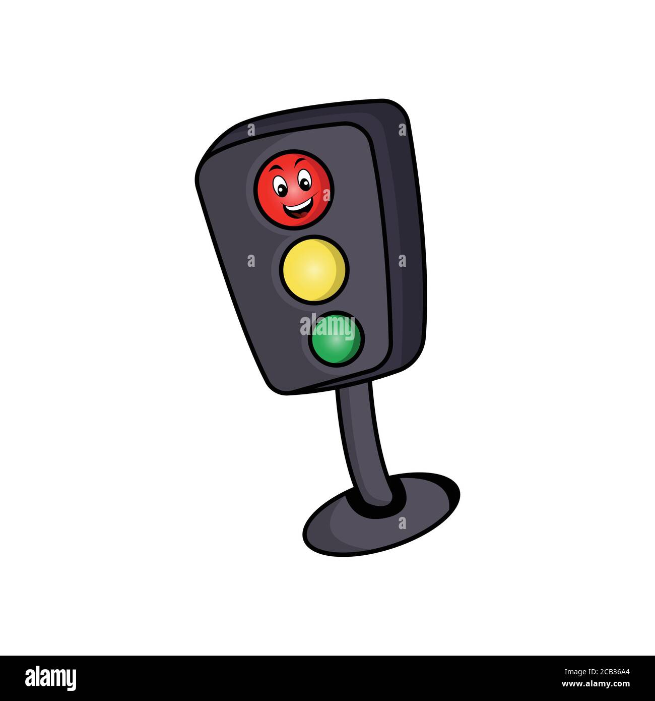 Traffic light character cartoon. Design template vector Stock Vector ...