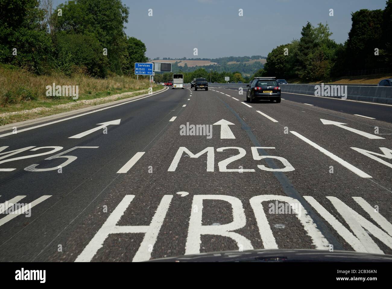 Four lane smart motorway images with room for text overlay. New M23 ...