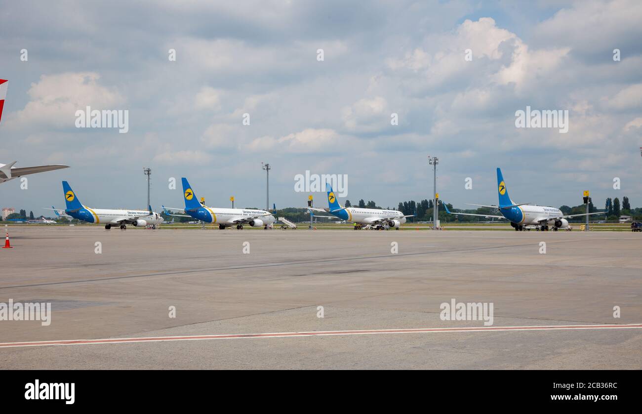 Kyiv, Ukraine - June 23, 2020: UKRAINE INTERNATIONAL AIRLINES BOEING ...
