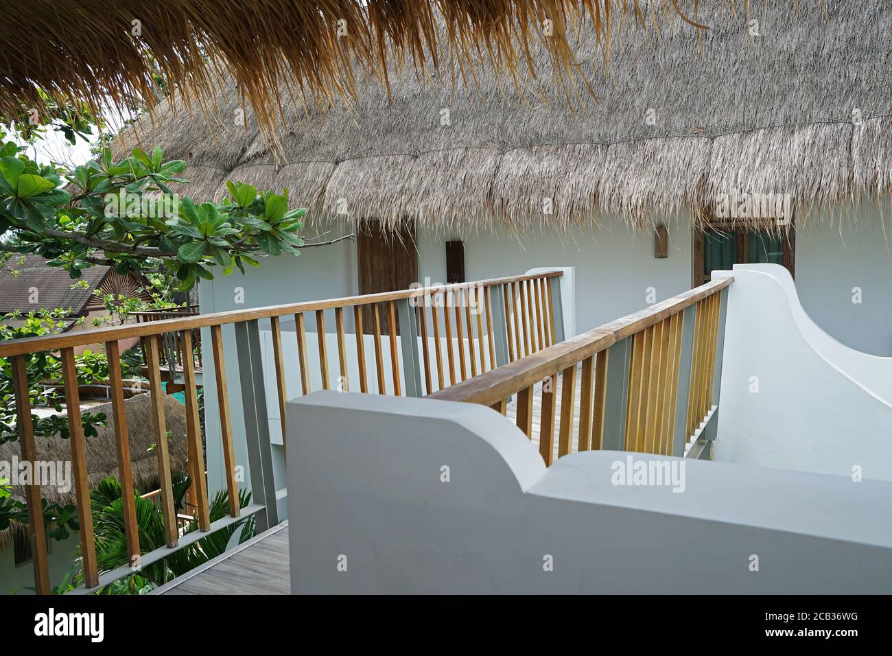 Exterior terrace architecture and design of natural ecology, stylish ...