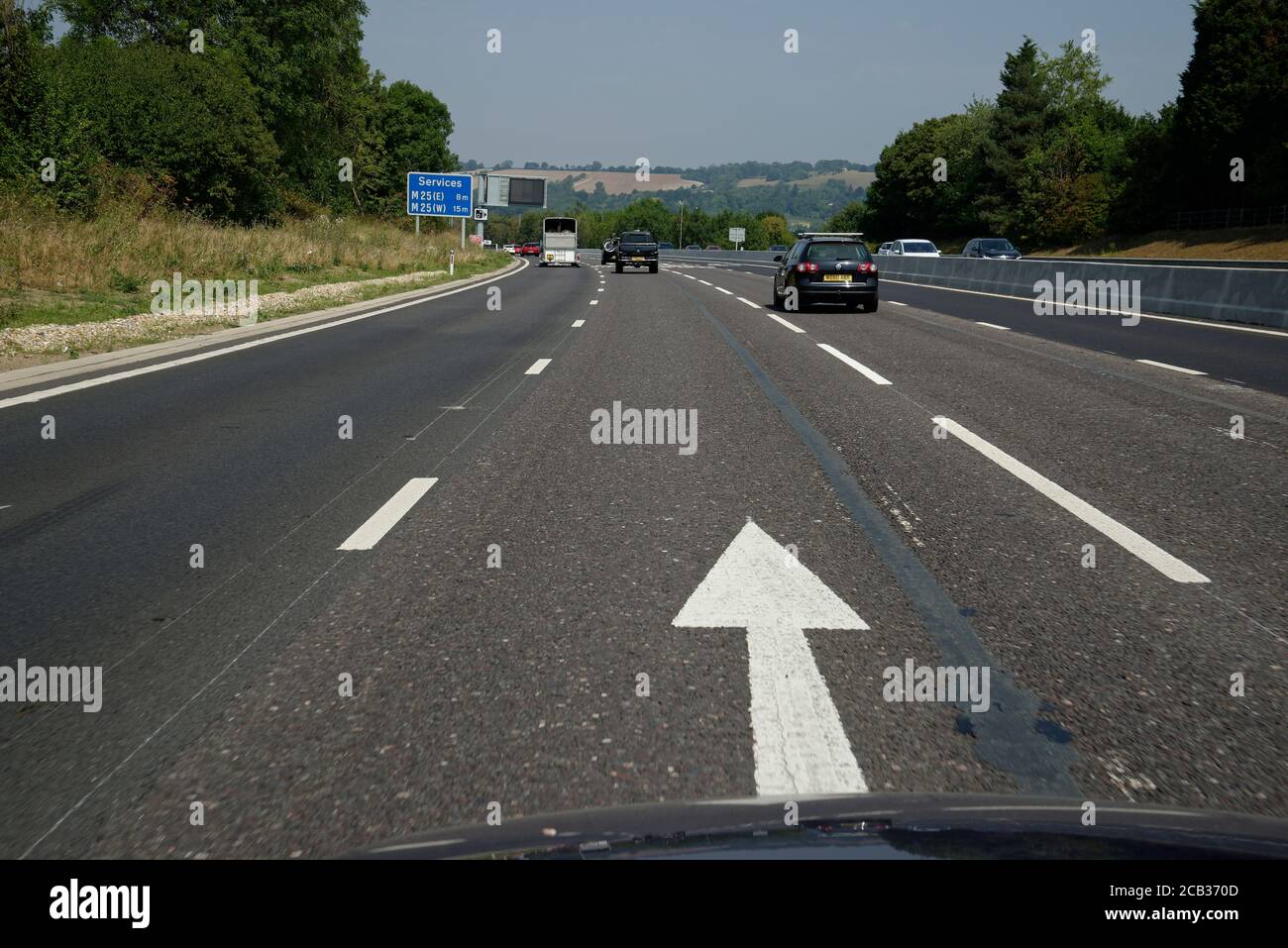 Four lane smart motorway images with room for text overlay. New M23 ...