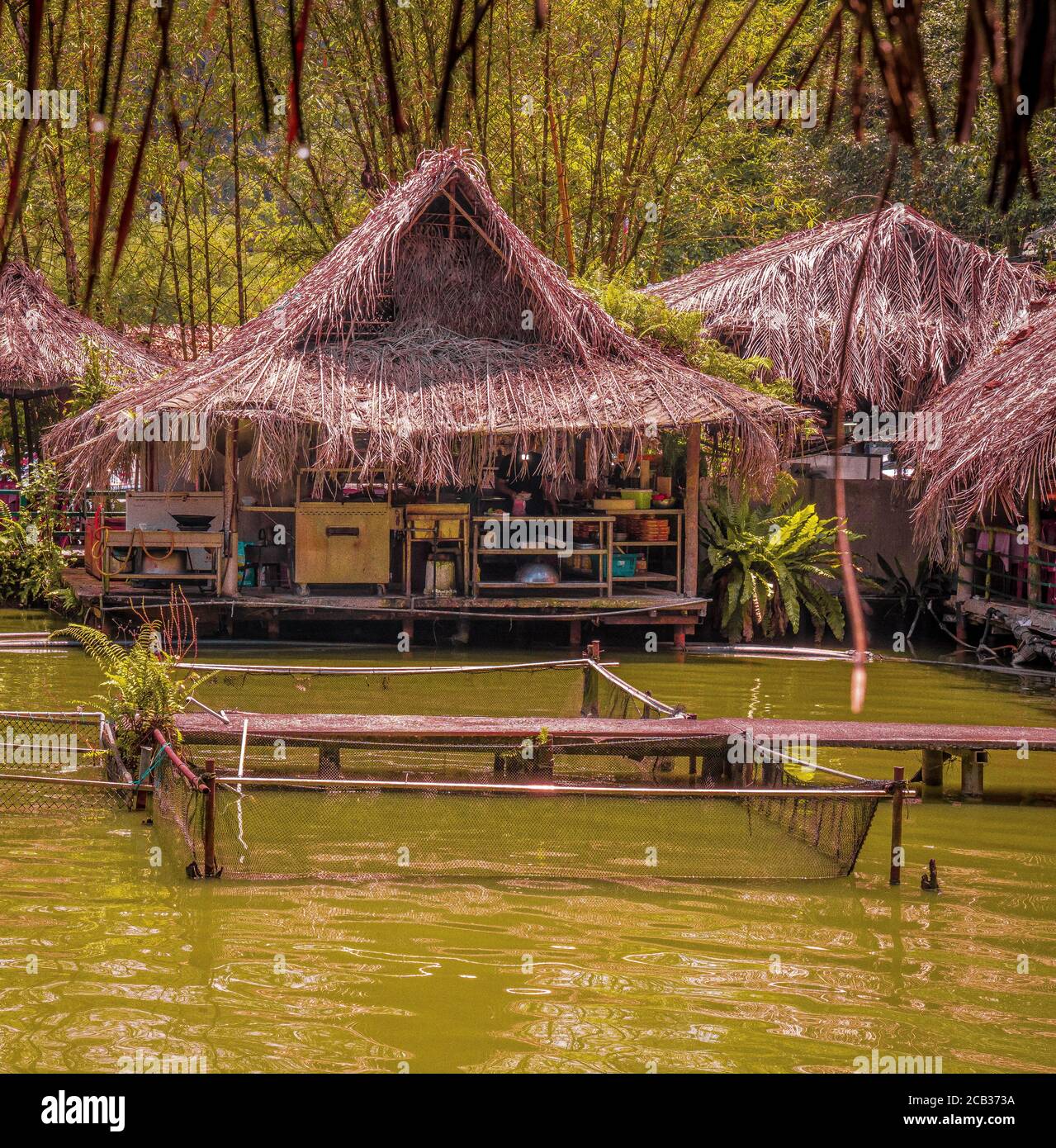 Thai Floating Restaurant in Malaysia Stock Photo - Alamy