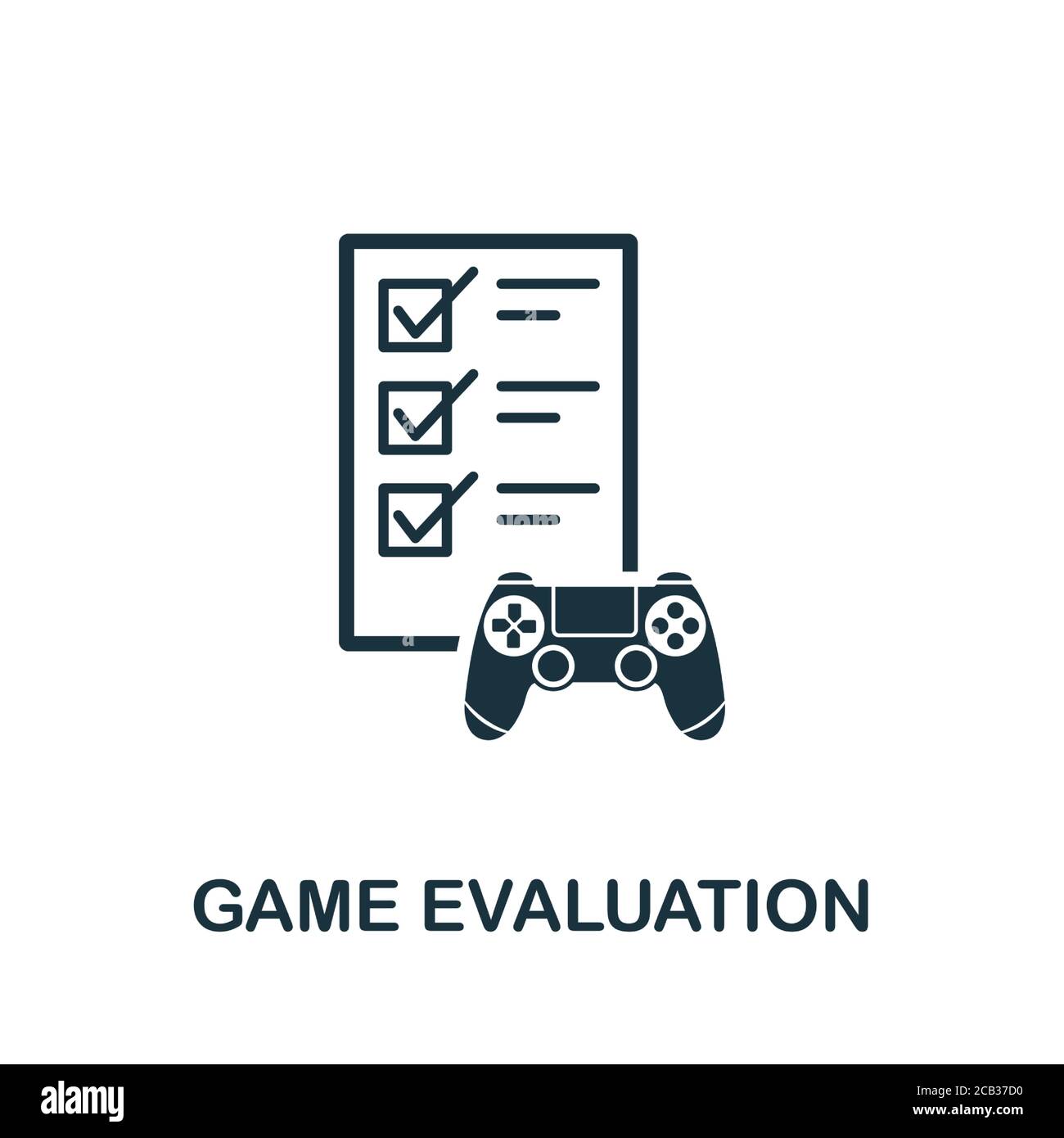 Game Evaluation icon. Simple element from game development collection ...