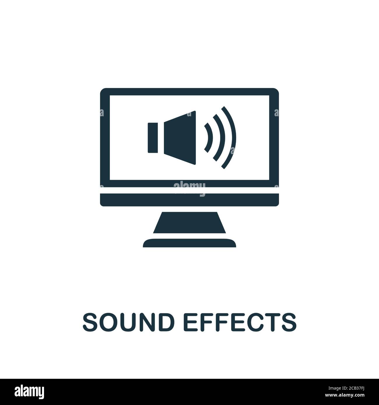 Sound Effects icon. Simple element from game development collection ...