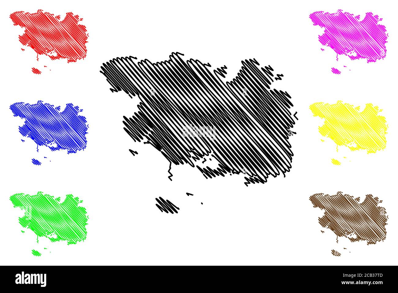 Morbihan Department (France, French Republic, Brittany or Bretagne ...