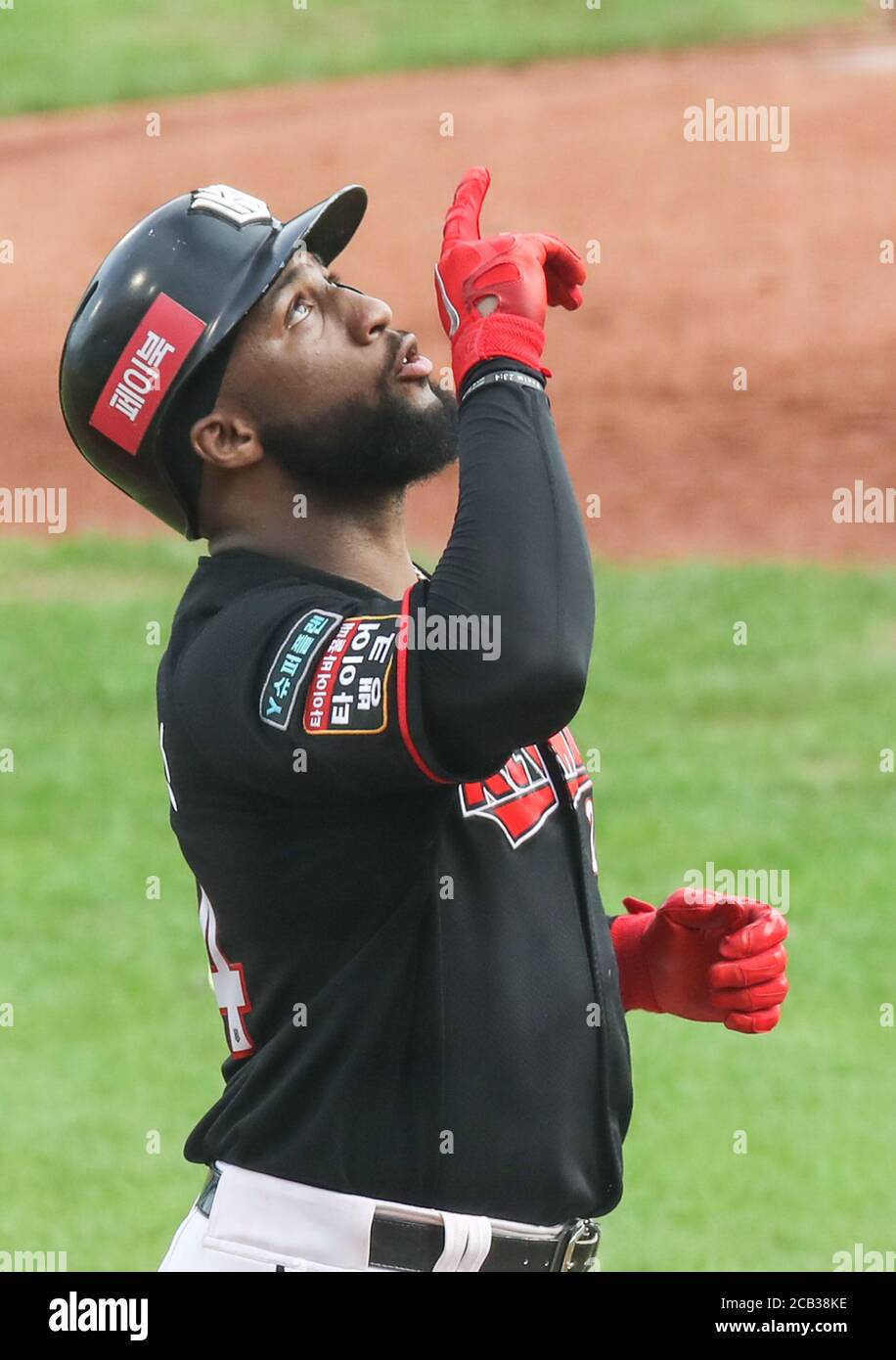 10th Aug, 2020. KT Wiz's Mel Rojas KT Wiz outfielder Mel Rojas ...