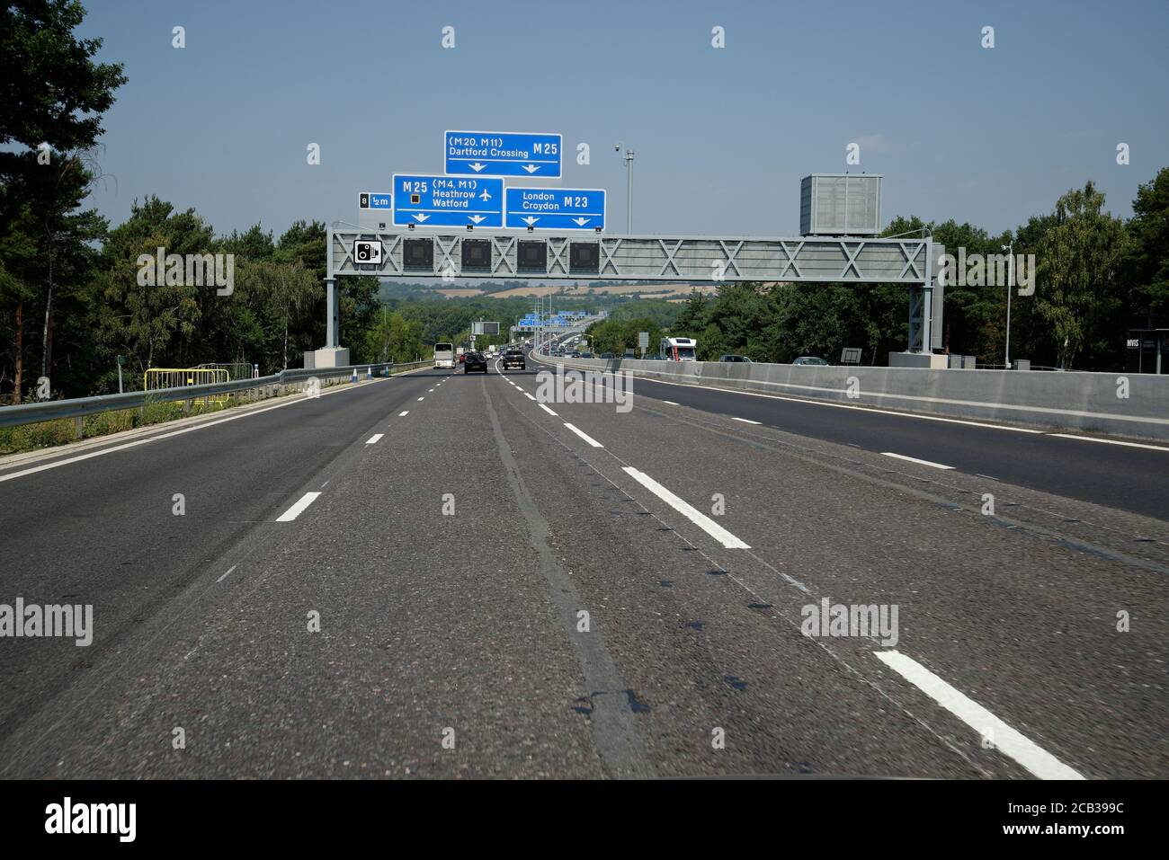 Four lane smart motorway images with room for text overlay. New M23 ...