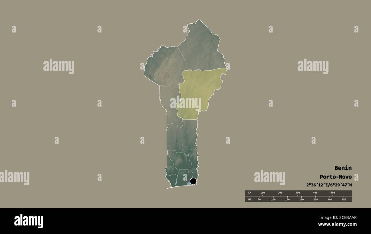 Benin relief map hi-res stock photography and images - Alamy
