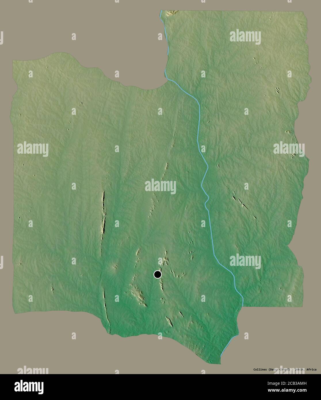 Benin relief map hi-res stock photography and images - Alamy