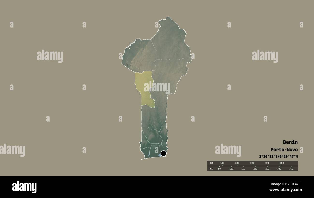 Benin relief map hi-res stock photography and images - Alamy