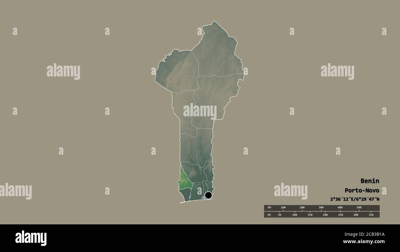 Benin relief map hi-res stock photography and images - Alamy