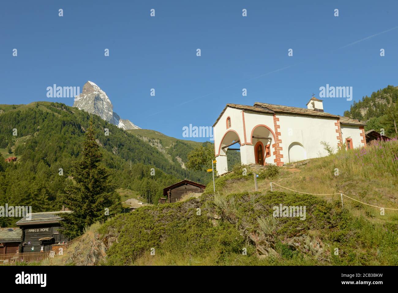 Village of Blatten over Zermatt on the Swiss alps Stock Photo - Alamy