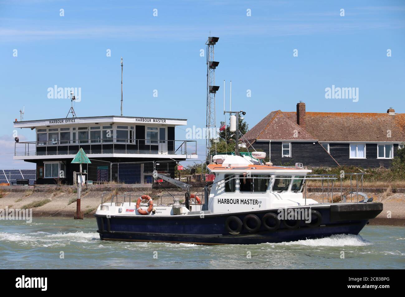 HARBOUR MASTER RYE BOAT Stock Photo - Alamy