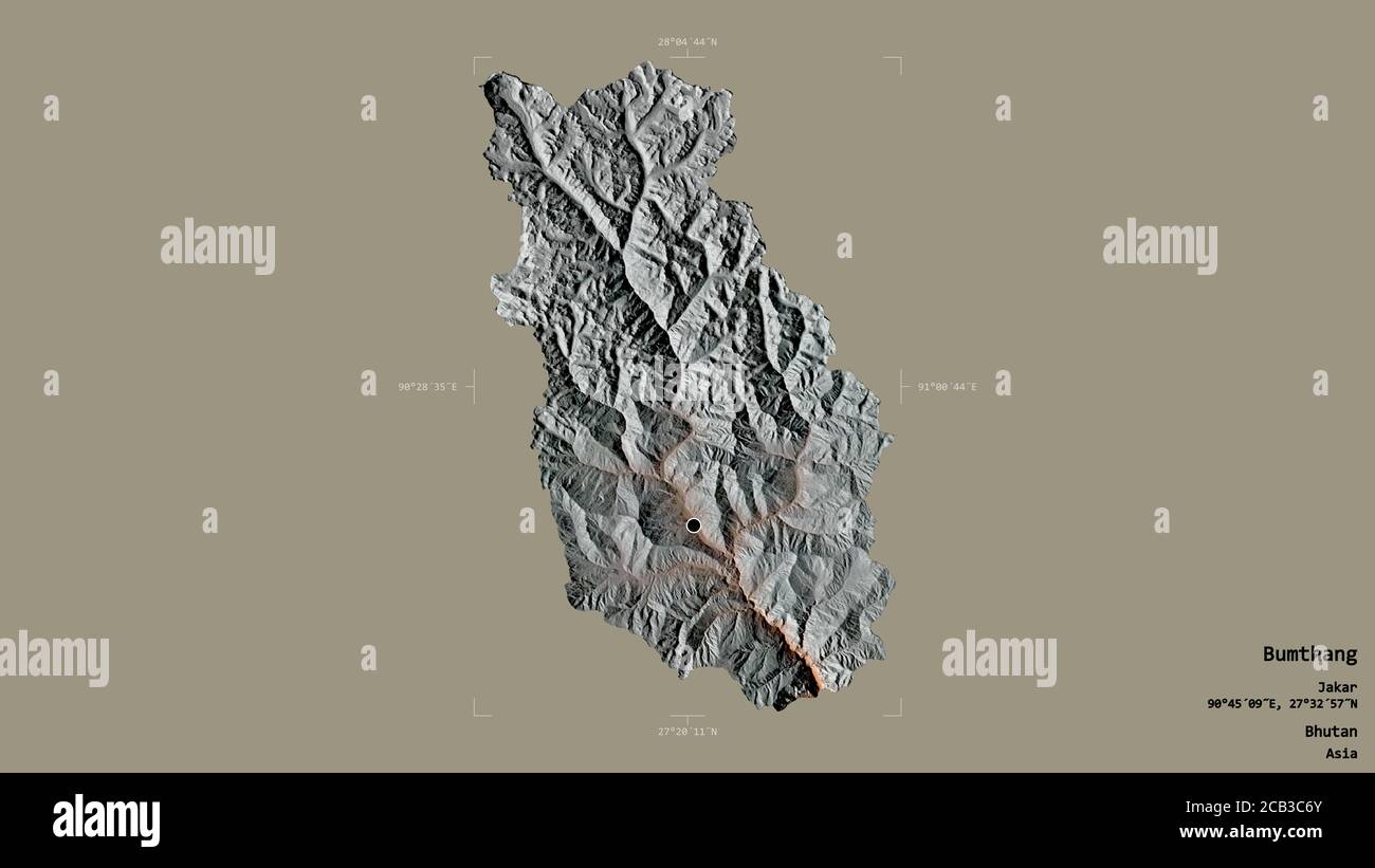 Topographic map of bhutan High Resolution Stock Photography and Images ...