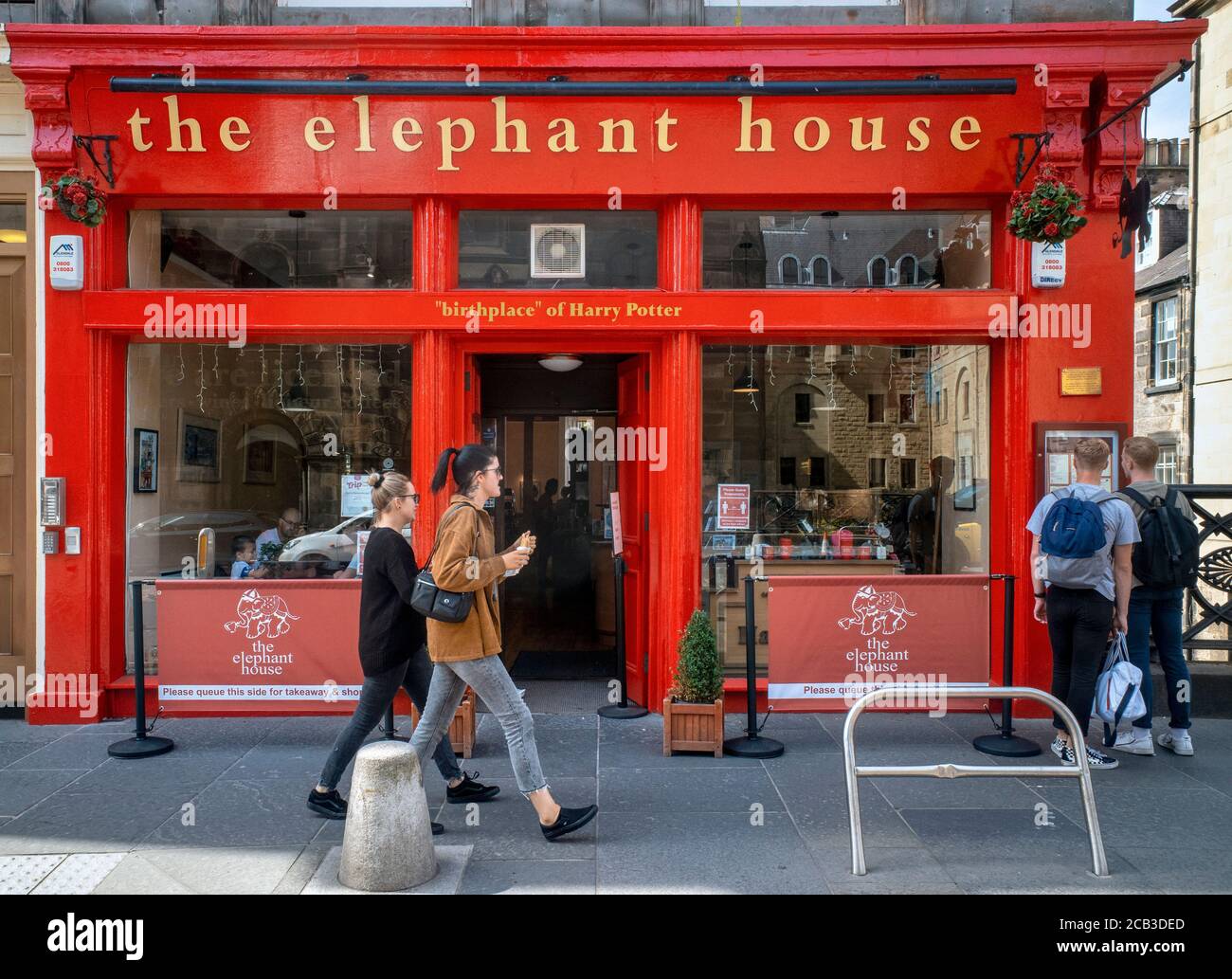 The Elephant House, Edinburgh, Scotland, UK. The cafe is known as the ...