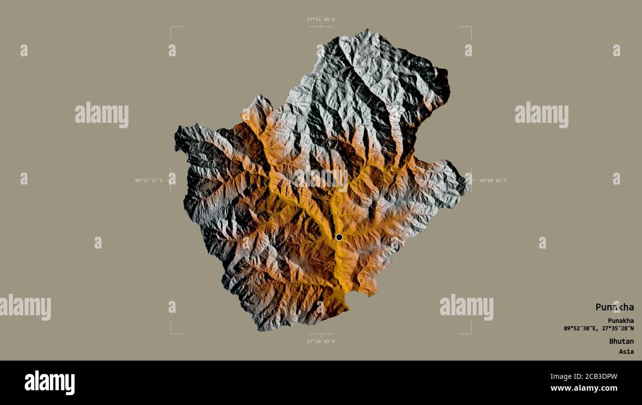 Topographic map of bhutan High Resolution Stock Photography and Images ...