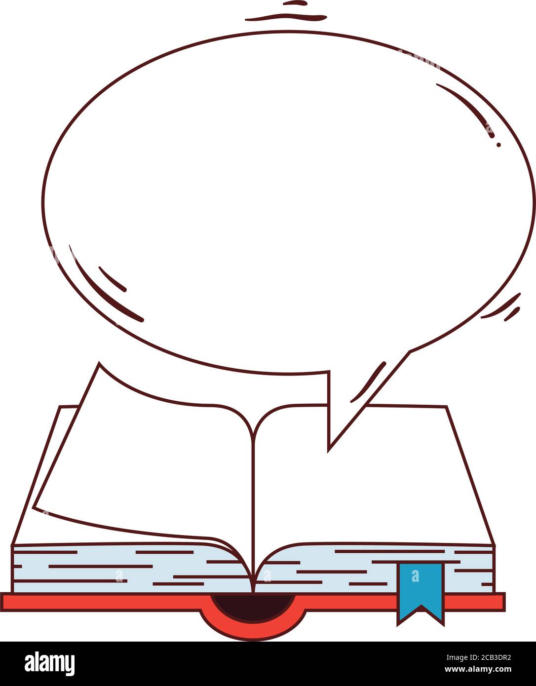 Open paper book speech Cut Out Stock Images & Pictures - Alamy