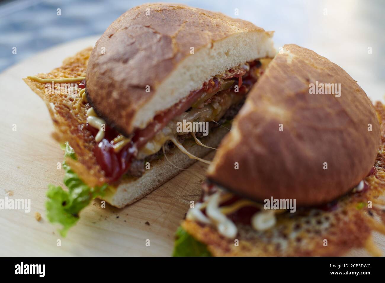 Half burger half vegetable sandwich hi-res stock photography and images ...