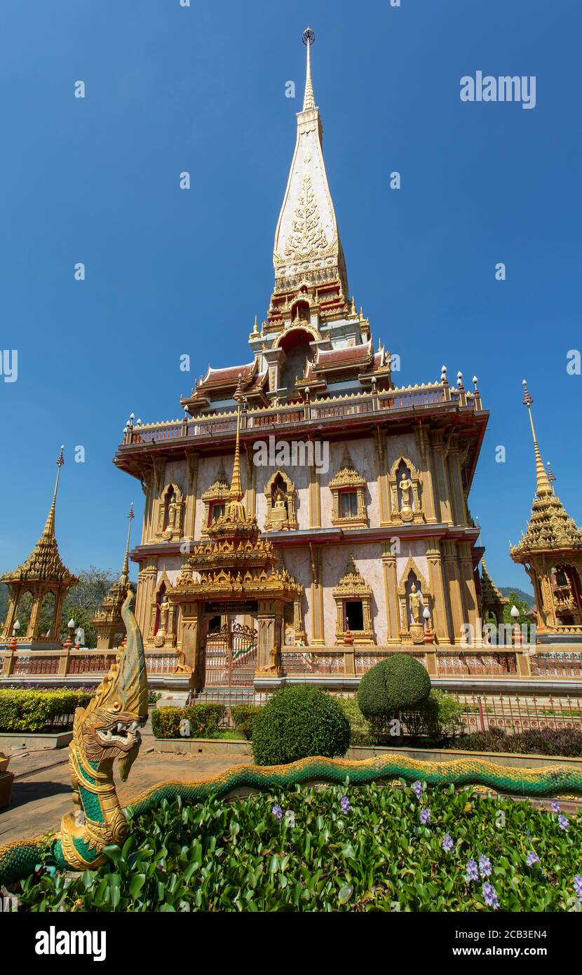 Wat Chalong Buddhist Temple, Phuket, Thailand Stock Photo - Alamy