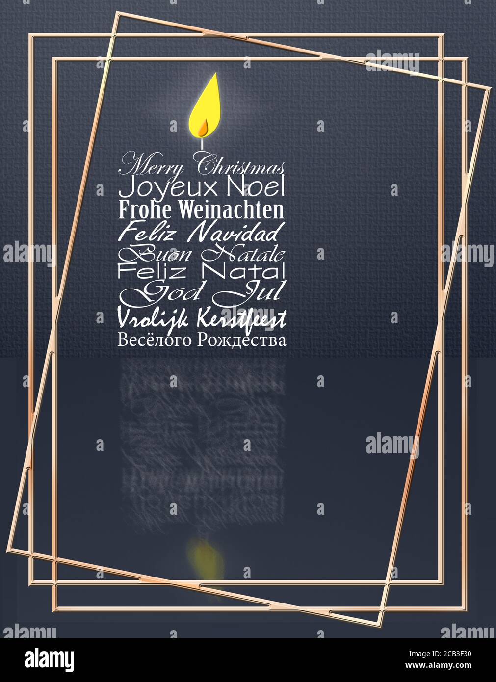 Luxury Merry Christmas wishes in multiple languages English, French ...