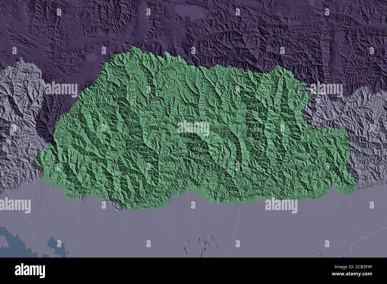 Bhutan Map High Resolution Stock Photography and Images - Alamy