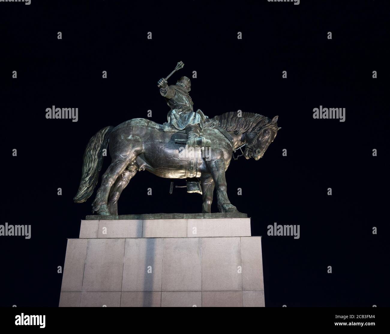National memorial on Vitkov hill, Zizkov, Prague, Czech Republic ...