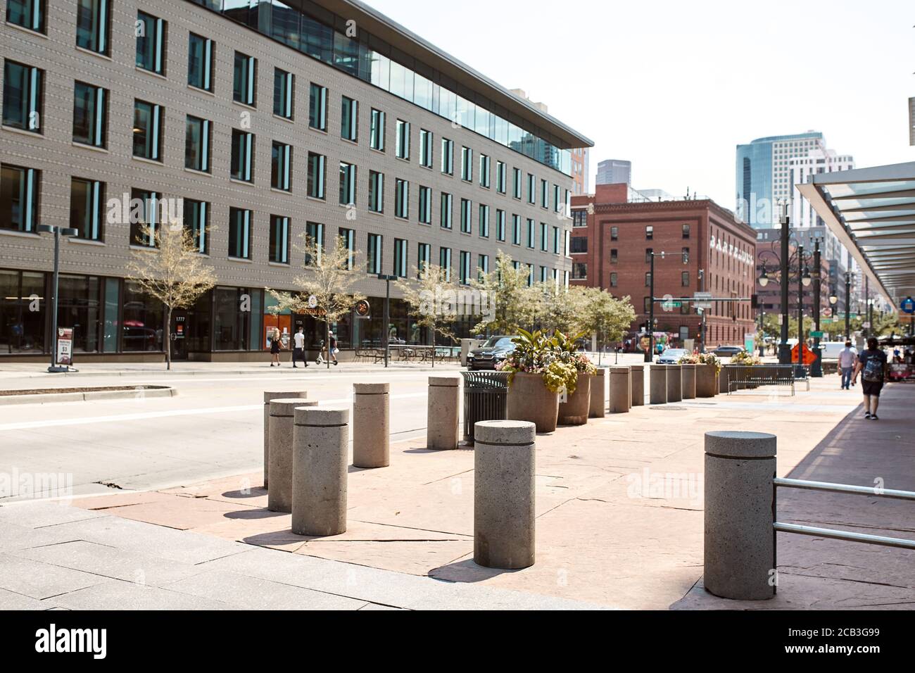 Denver, Colorado - August 4th, 2020: Modern high-rise buildings in ...